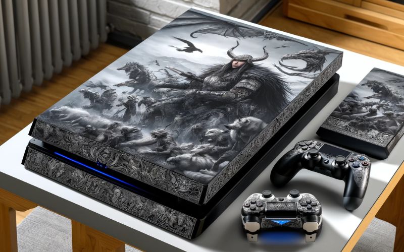 Pegatinas para videoconsolas inspiradas en la mitología nórdica